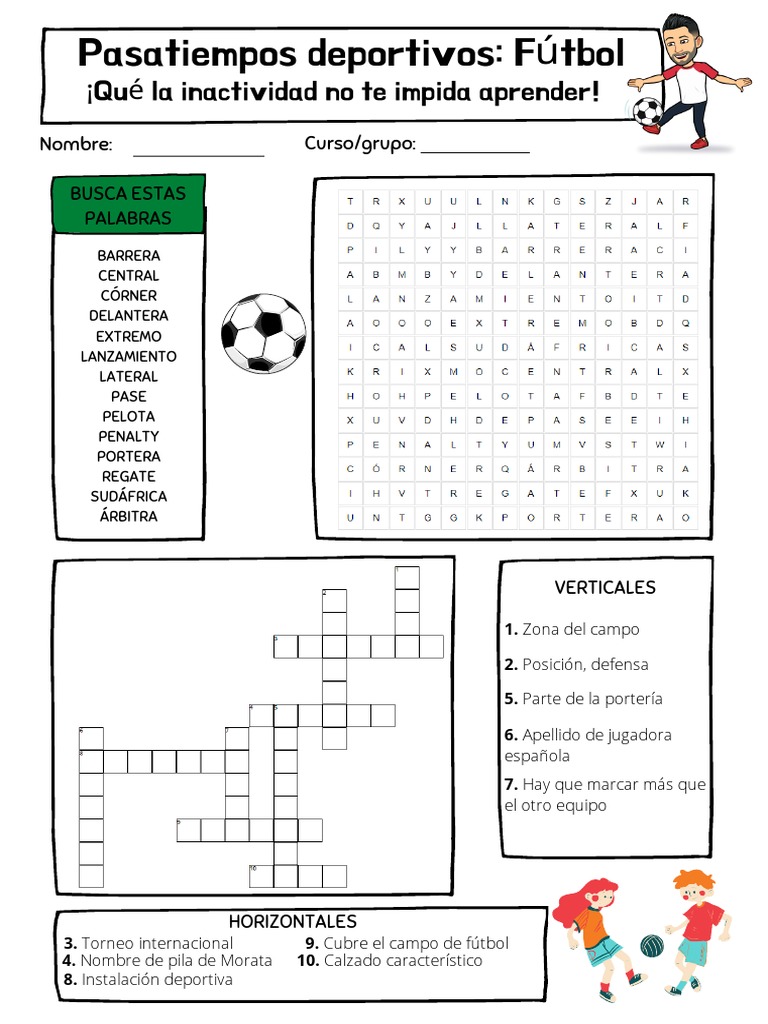 Pasatiempos Deportivos Fútbol | PDF