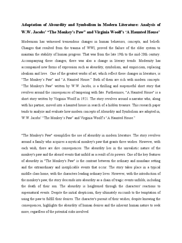 300 Essay | PDF | Ghosts | Virginia Woolf