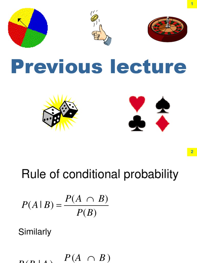 Lec4 - Conditional Probability | PDF | Electrical Engineering | Computer Engineering