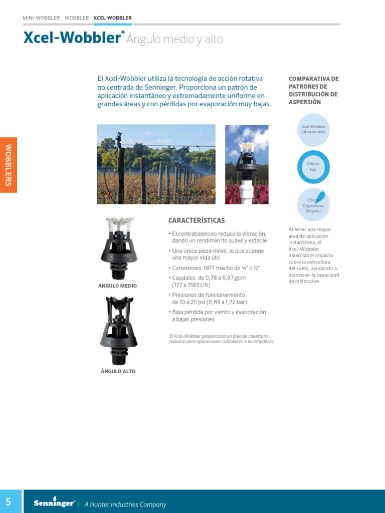 Ficha Tecnica Xcel Wobbler | PDF