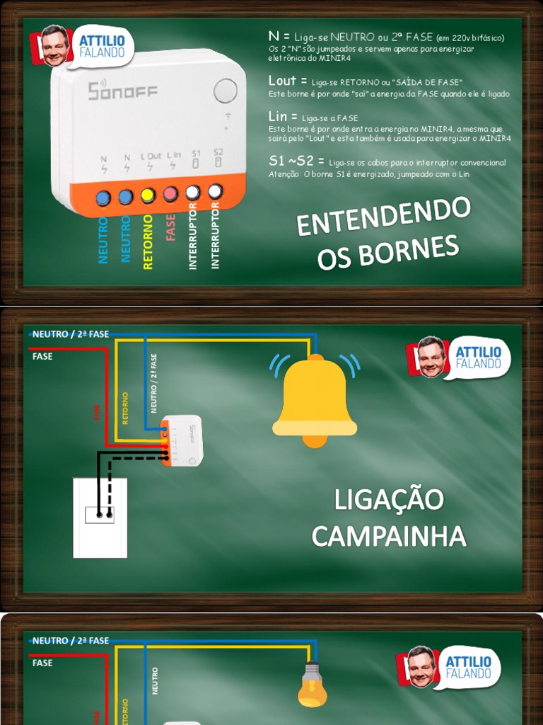 Ligação do Sonoff com Interruptor | PDF
