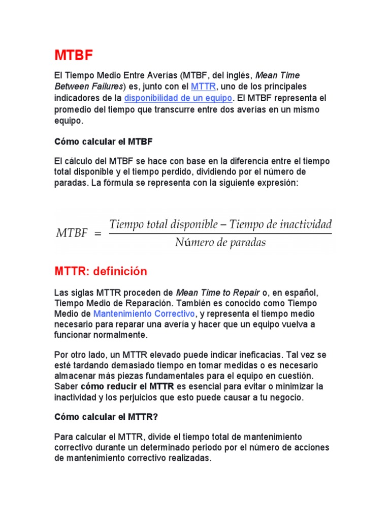 MTBF | PDF