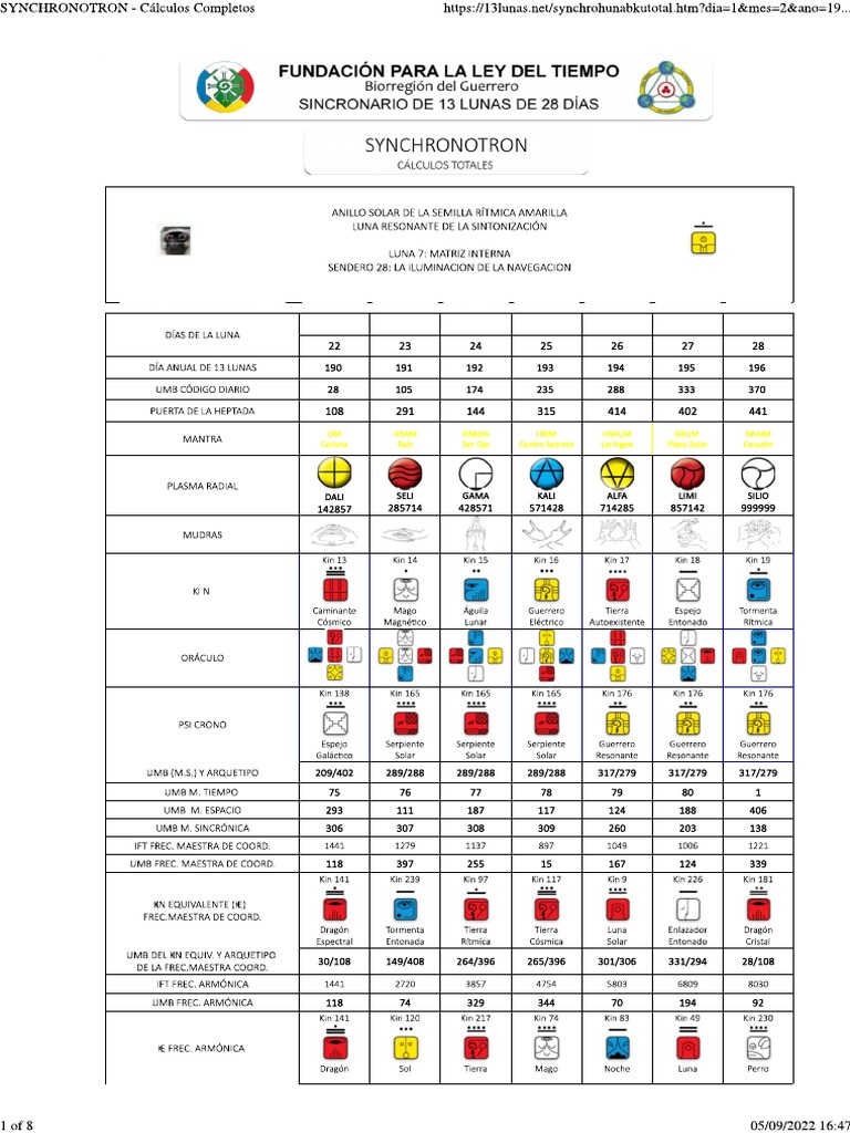 SYNCHRONOTRON - Cálculos Completos | PDF