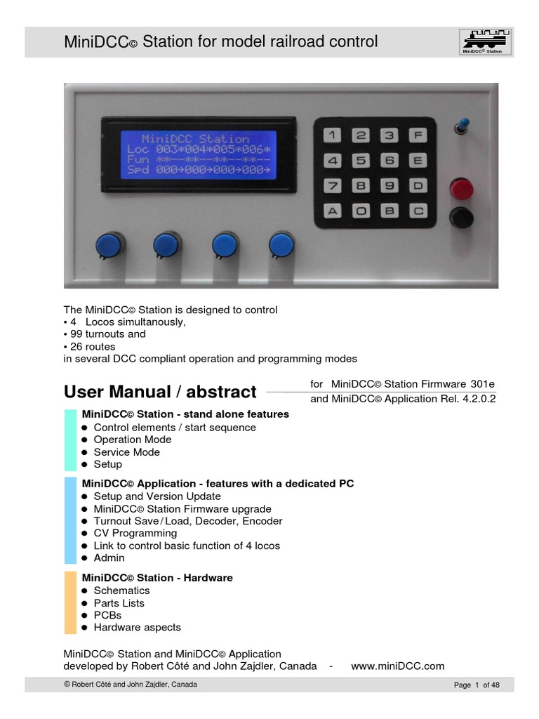 MiniDCC Manual E2 | PDF | Booting | Usb