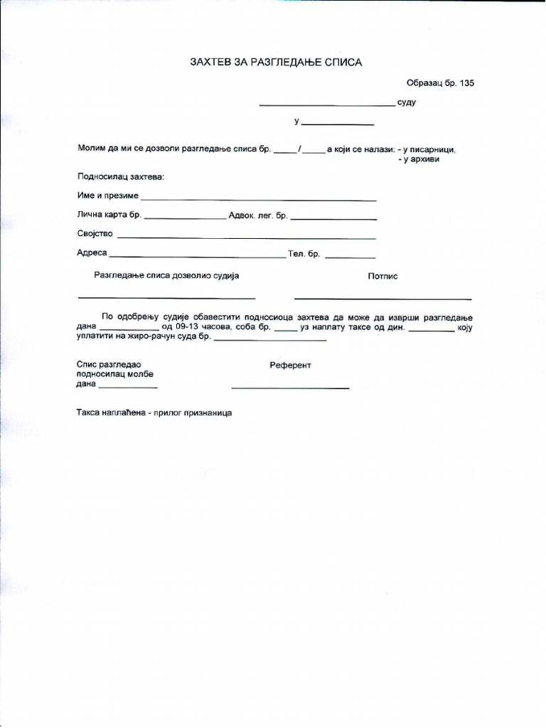 Obrazac 135 i 136 | PDF