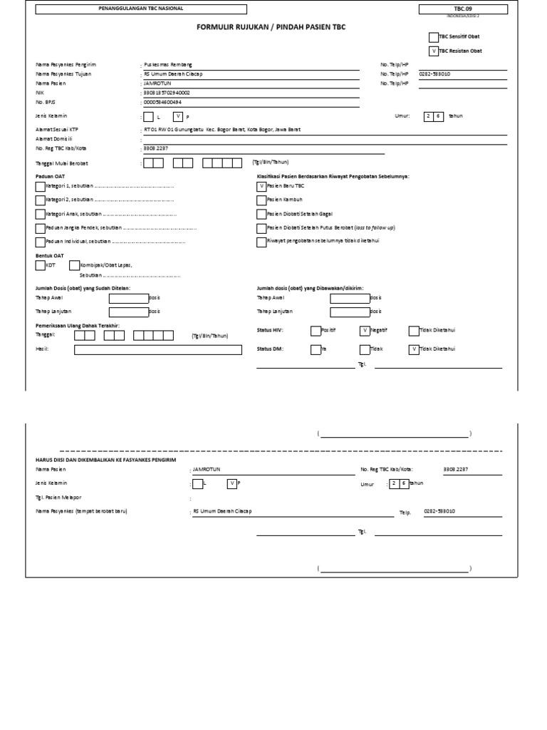Form TB09 | PDF