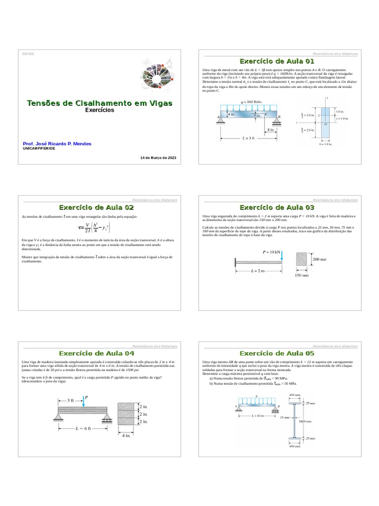 Aula Exercicios 20230314 | PDF