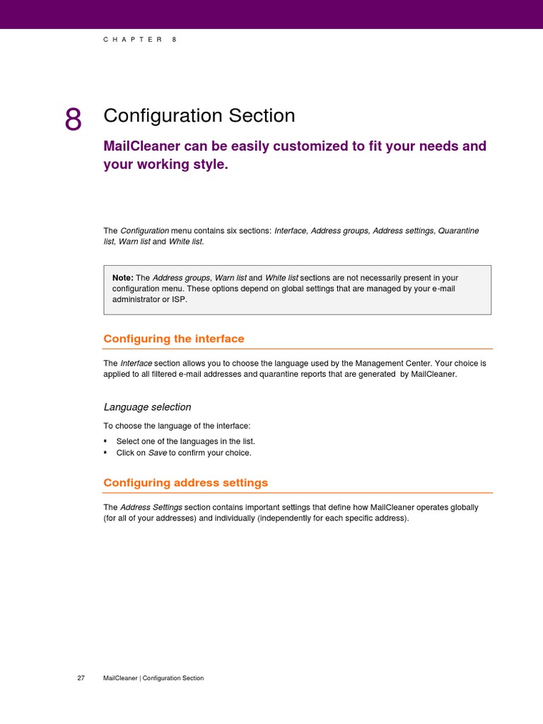 mailcleaner_configuration | PDF