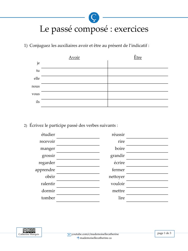 Exercices Passecompose | PDF