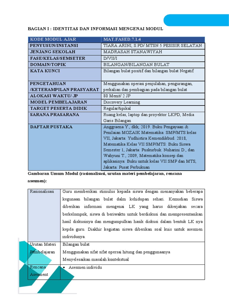 Modul MAT B.1.4 | PDF