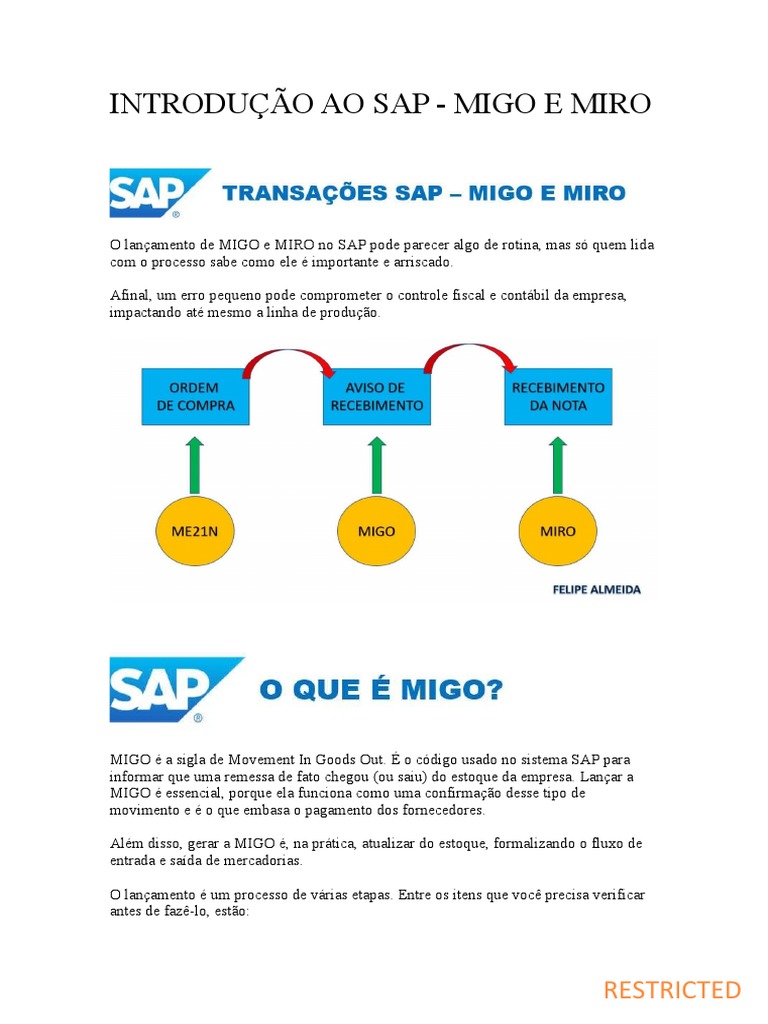 Sap - Migo e Miro | PDF | Direito