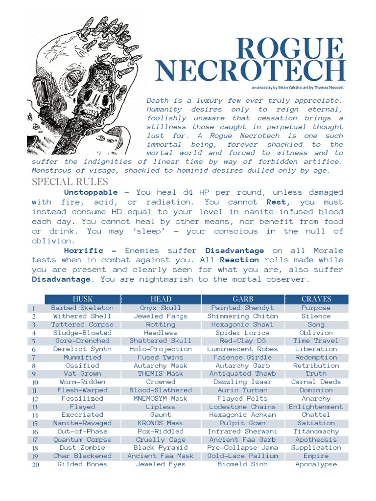 Rogue Necrotech | PDF