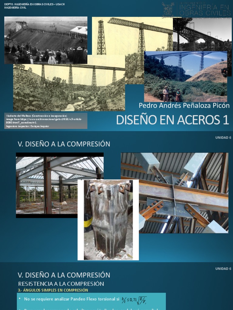 Diseño y Resistencia a la Compresión AISC | PDF | Pandeo | Mecánica