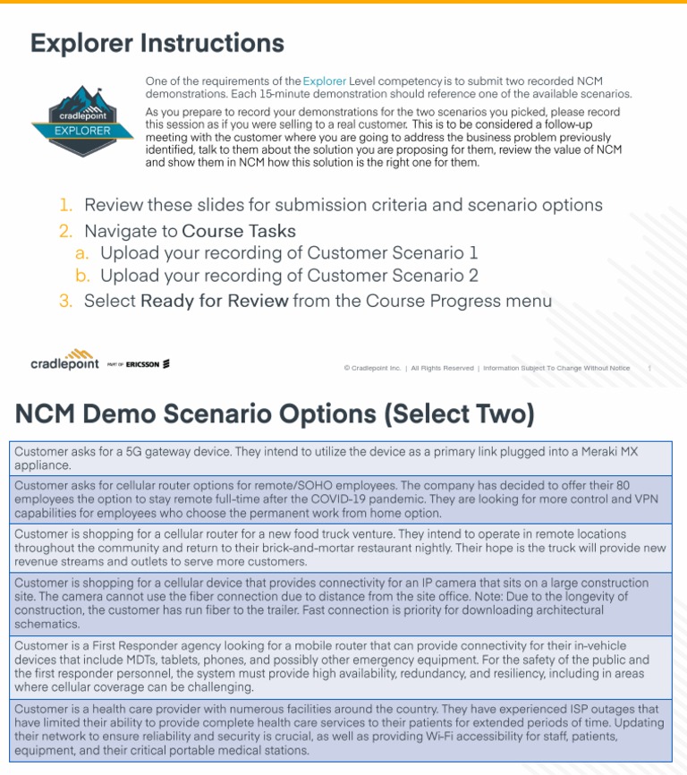 Cradlepoint Mountaineer Explorer Instructions | PDF