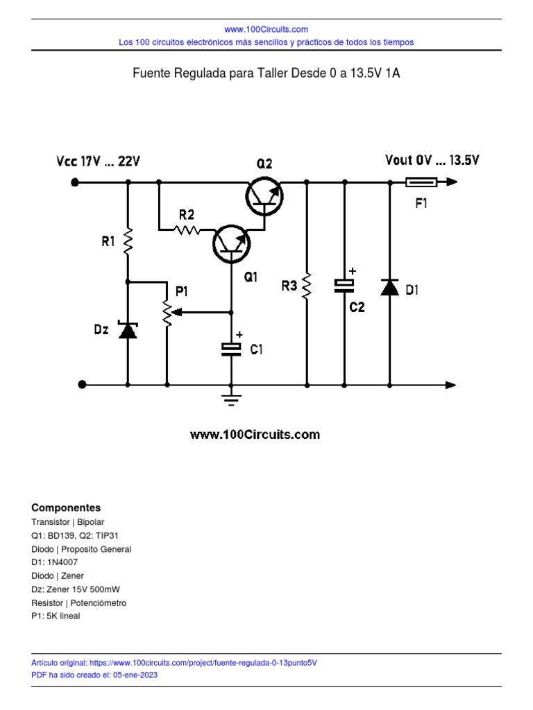 Fuente Regulada 0 13punto5v | PDF | Hogar, jardinería y bricolaje ...