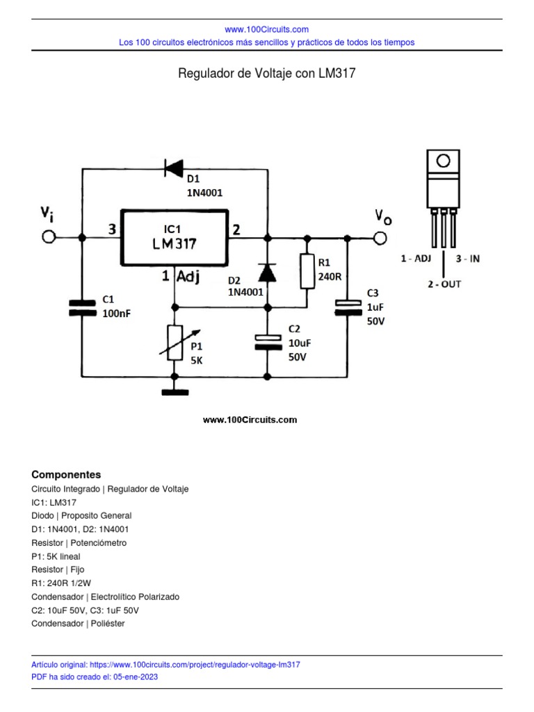 Regulador Voltage Lm317 | PDF | Informática