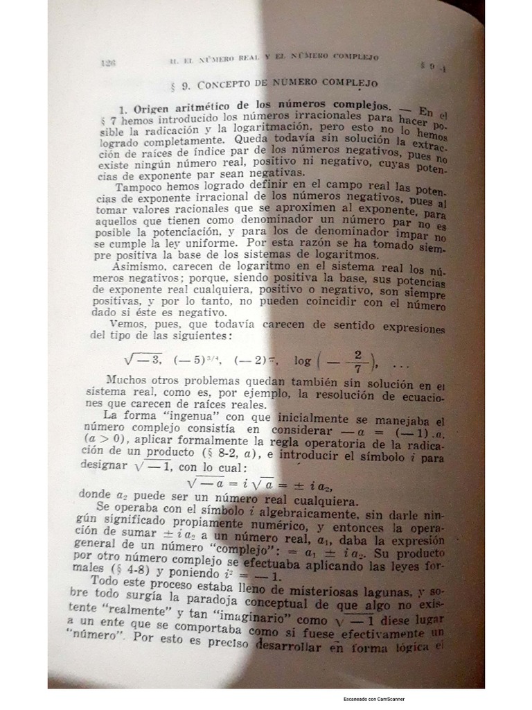 Rey Pastor. Análisis Matemático. Capítulo II | PDF