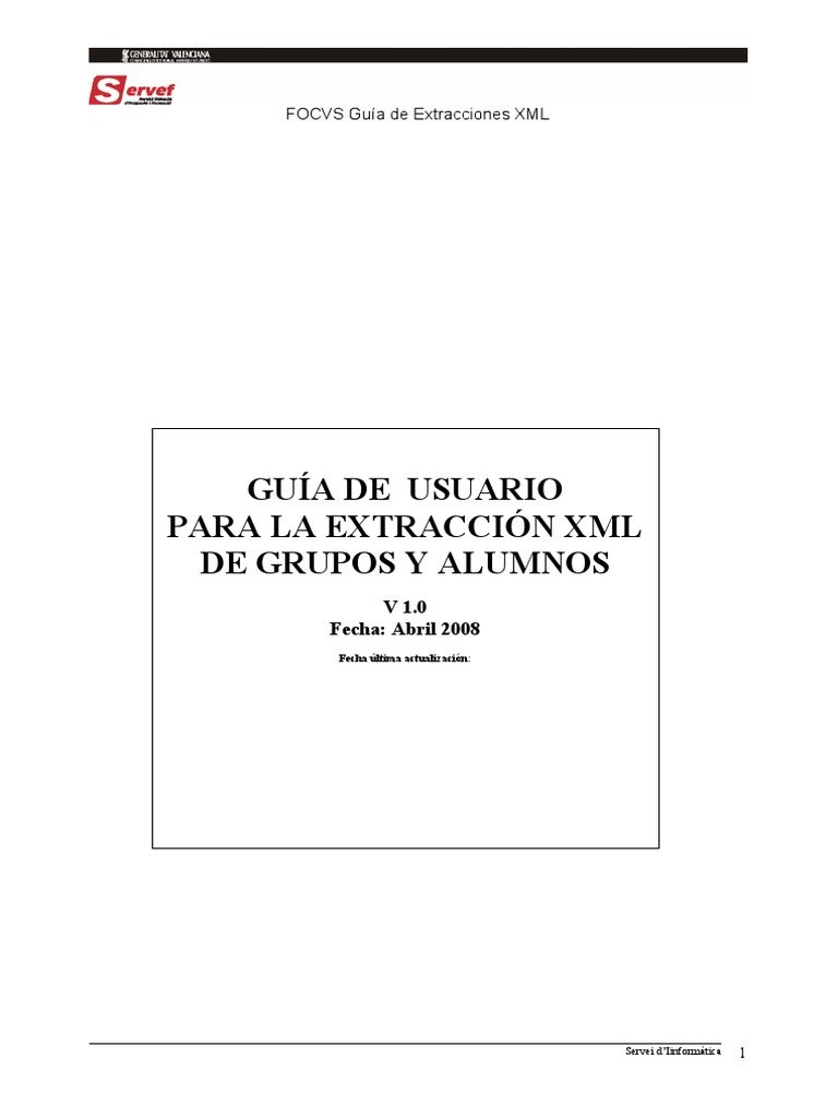 Focvs Guia Extracion XML | PDF