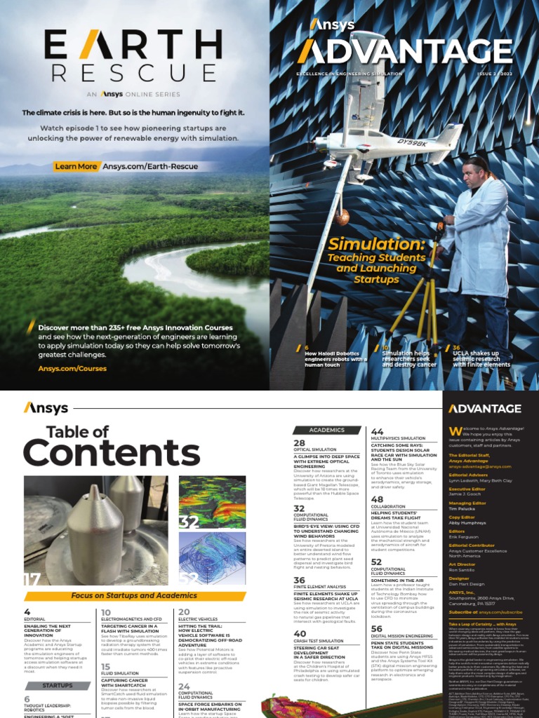 Ansys ADVANTAGE | PDF | Simulation | Startup Company