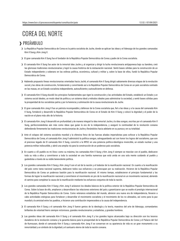 Comparador de Constituciones Del Mundo. Proceso Constituyente ...