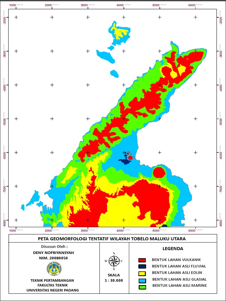 Peta Geomorfologi Tobelo Maluku Utara | PDF