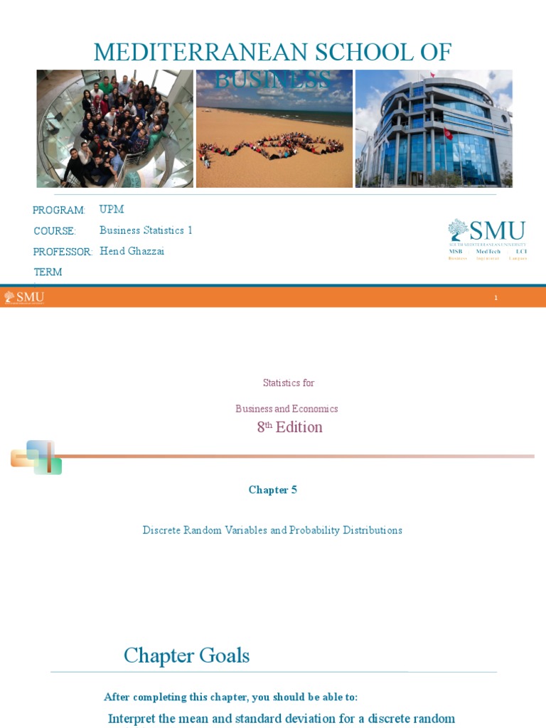 Chapter 5 Discrete Random Variables | PDF | Probability Distribution | Random Variable