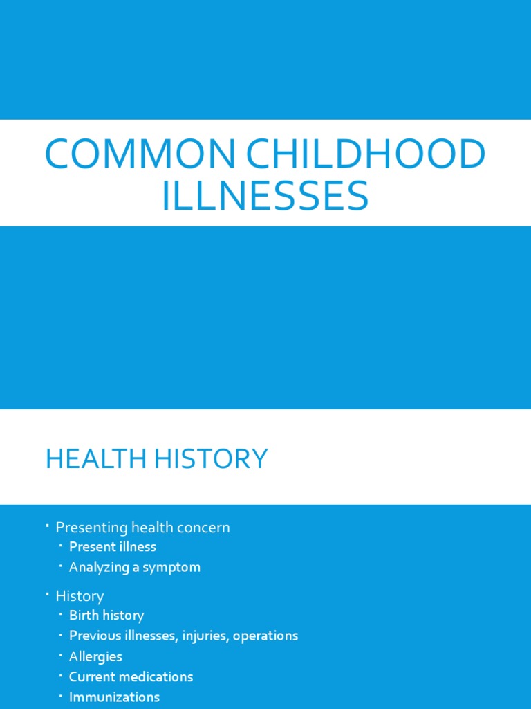 Common Childhood Illnesses Overview | PDF | Asthma | Fever