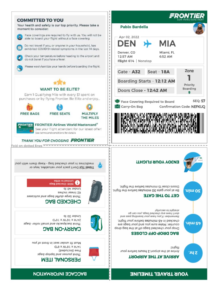 Boarding Pass | PDF