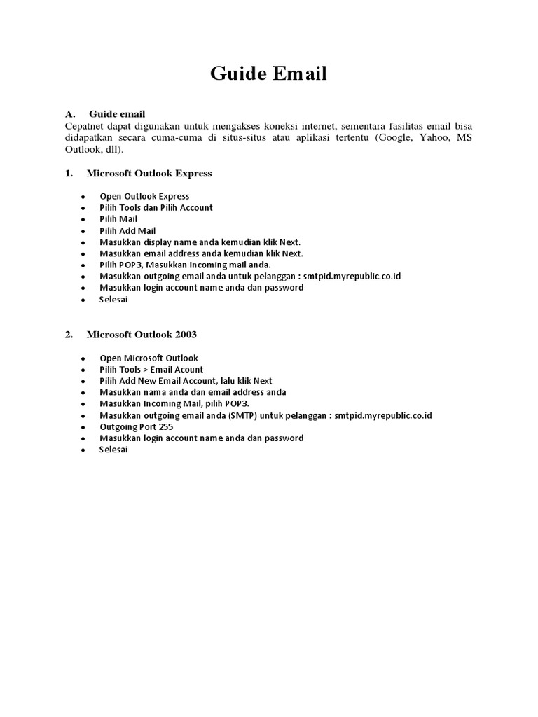 Panduan Email Cepat untuk Outlook | PDF | Komputer