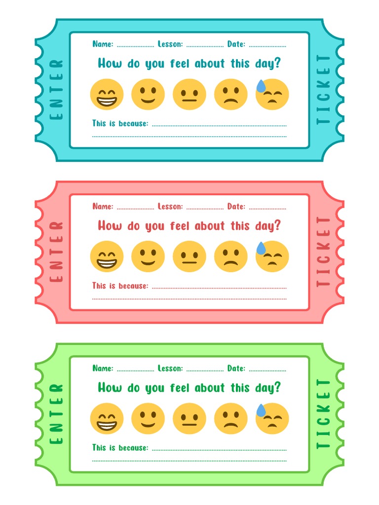Enter Ticket (Emotion's Assessment) | PDF | Emotions