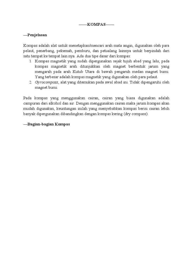 Materi - Kompas, Panorama, Macam2 Peta (X Kim) - COSMO | PDF | Metode & Bahan Ajar