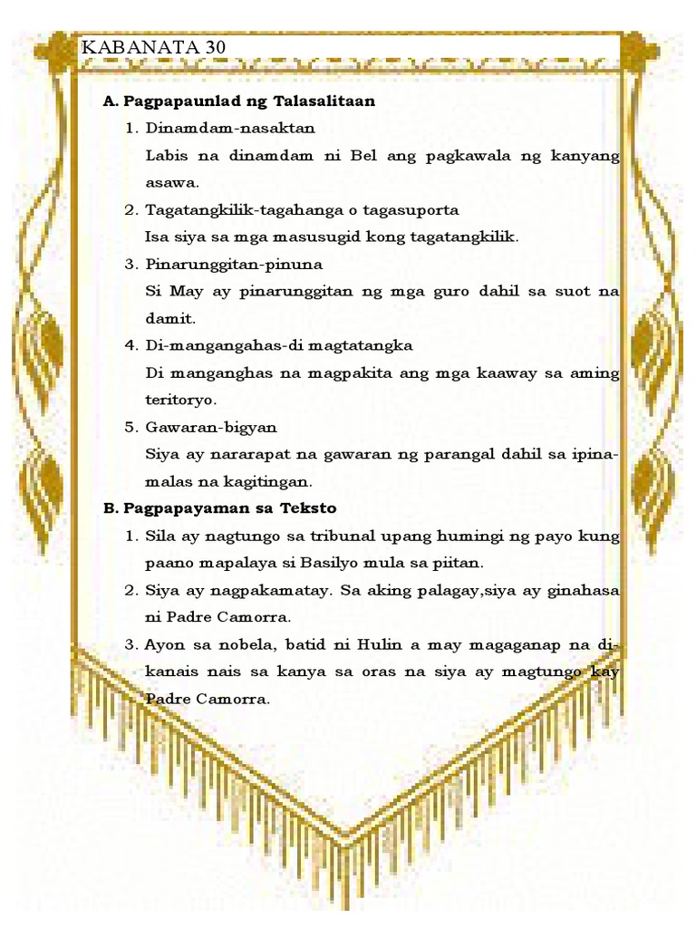 Kabanata 30 p1 | PDF
