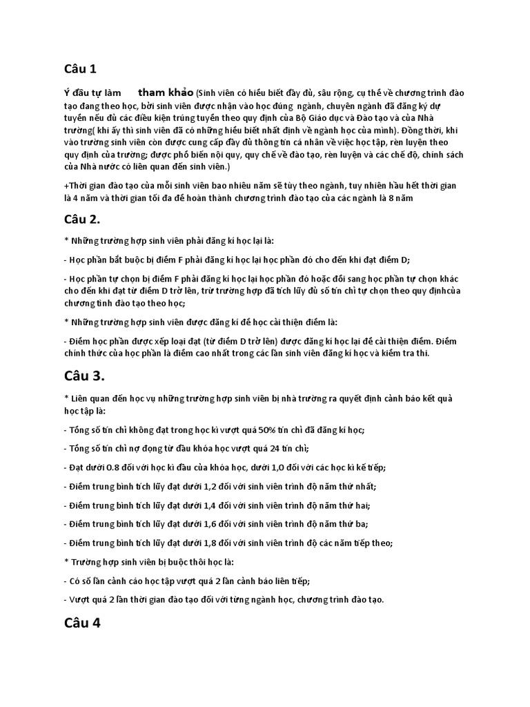 Đáp Án SHCD | PDF