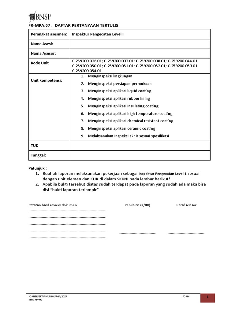 DPT-Coating Inspector Level 1 | PDF DPT-Coating Inspector Level 1 | PDF