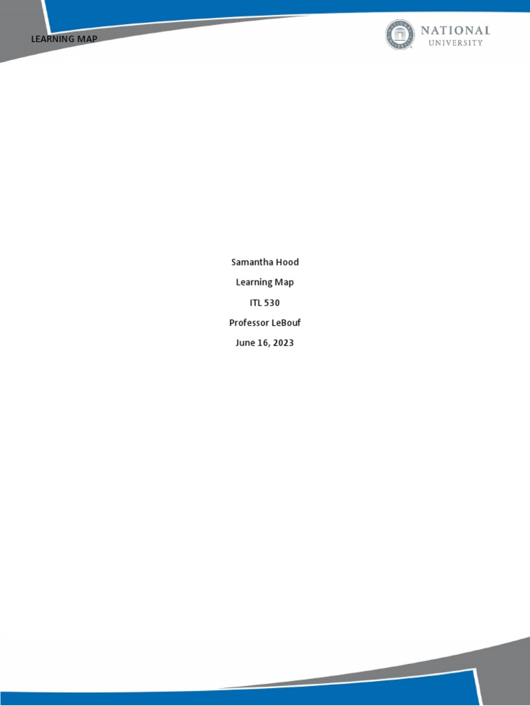 Learning Map Pdf