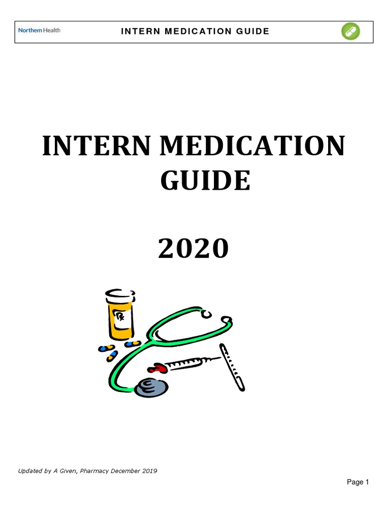 Pharmacy Medication Guide 2020 | PDF | Medical Prescription | Pharmacy