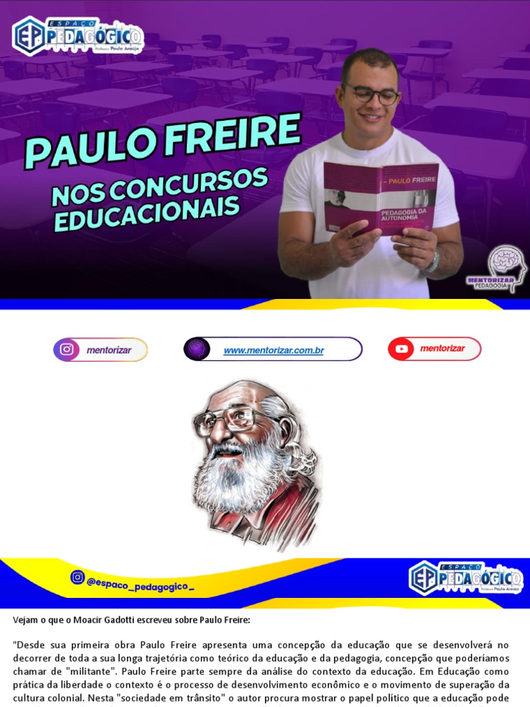 Educação Libertadora de Paulo Freire | PDF | Pedagogia | Alfabetização