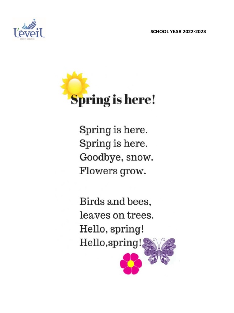 Spring Is Here Song | PDF