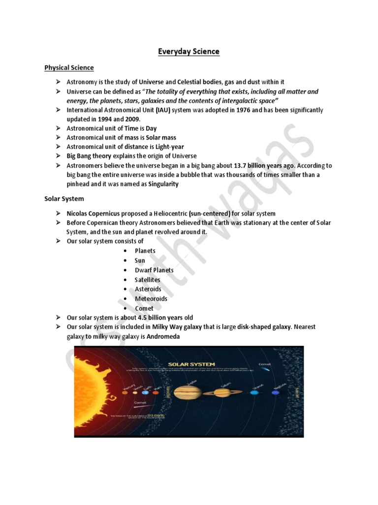 Overview of Astronomy and Environmental Science | PDF