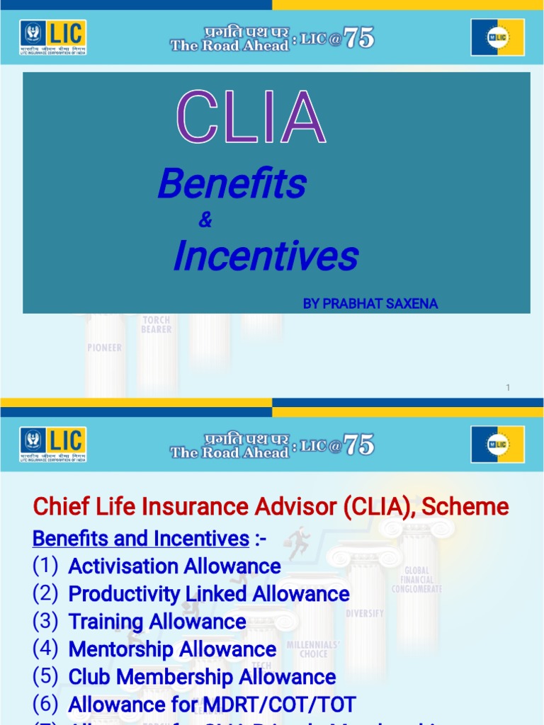 CLIA Benefits and Incentives Overview | PDF | Finance & Money Management
