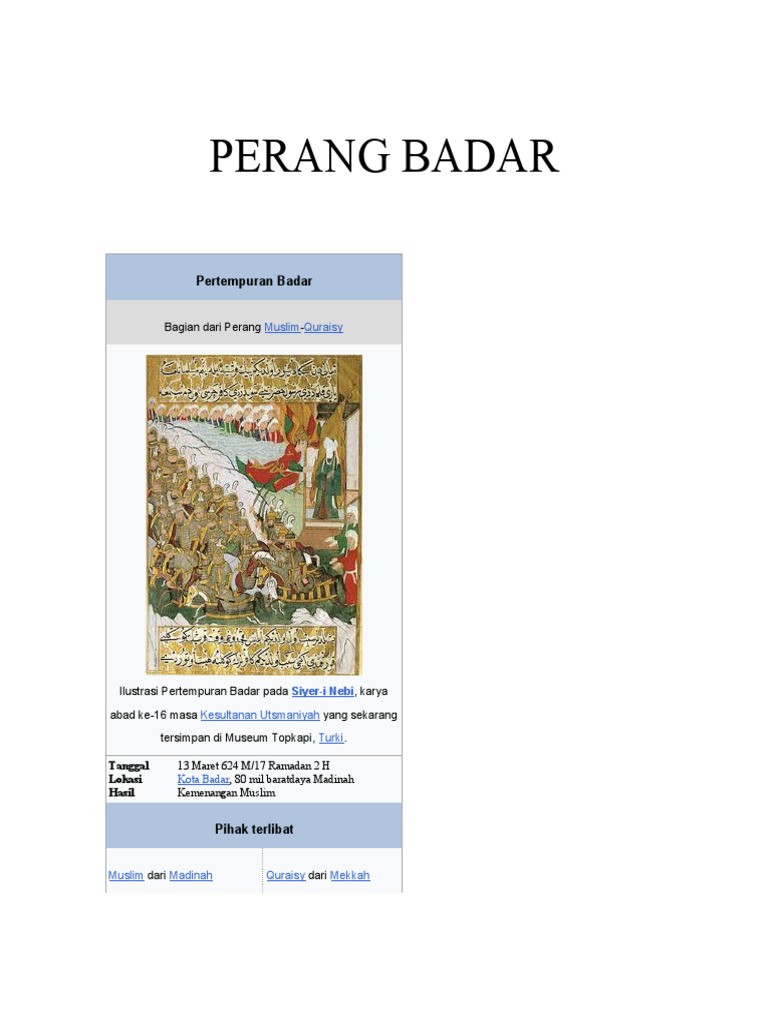 Perang Badar | PDF