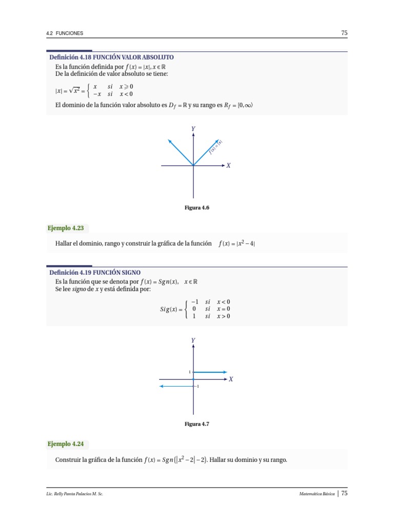 4.4) Funciones Especiales | PDF | Función (Matemáticas) | Funciones y mapeos