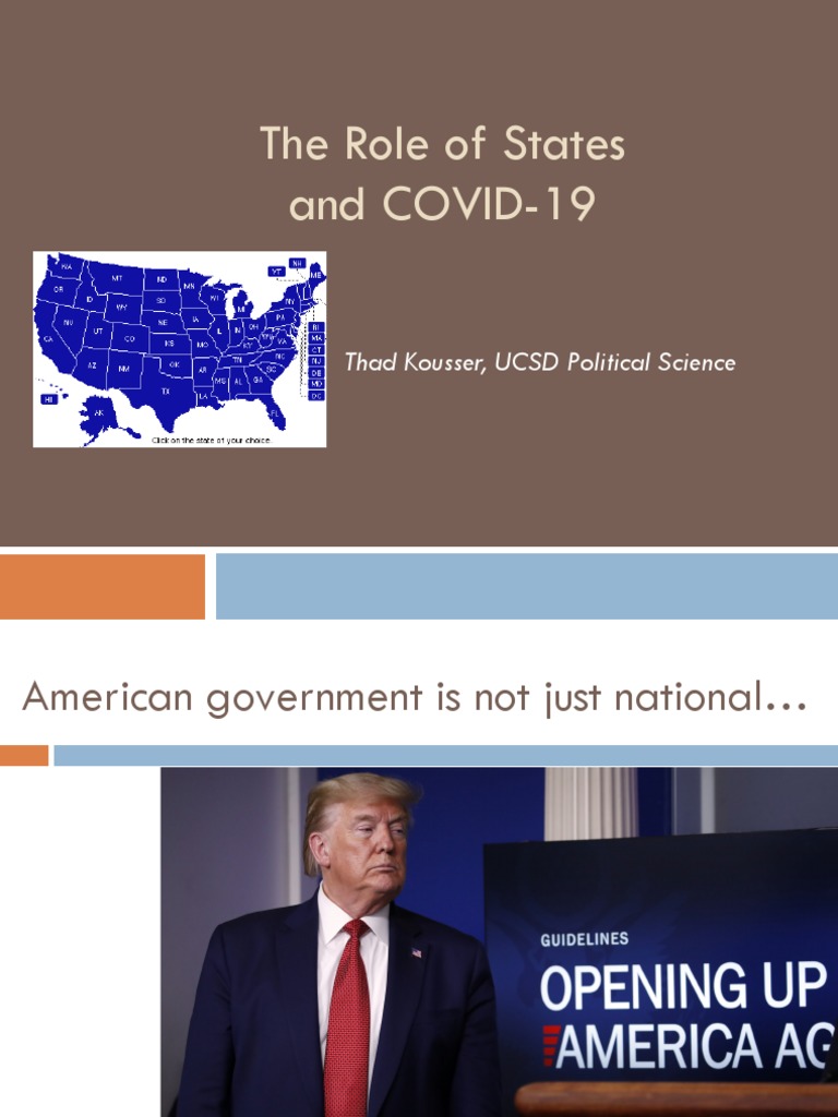 The Role of States and COVID-19 | PDF | Federal Government Of The ...