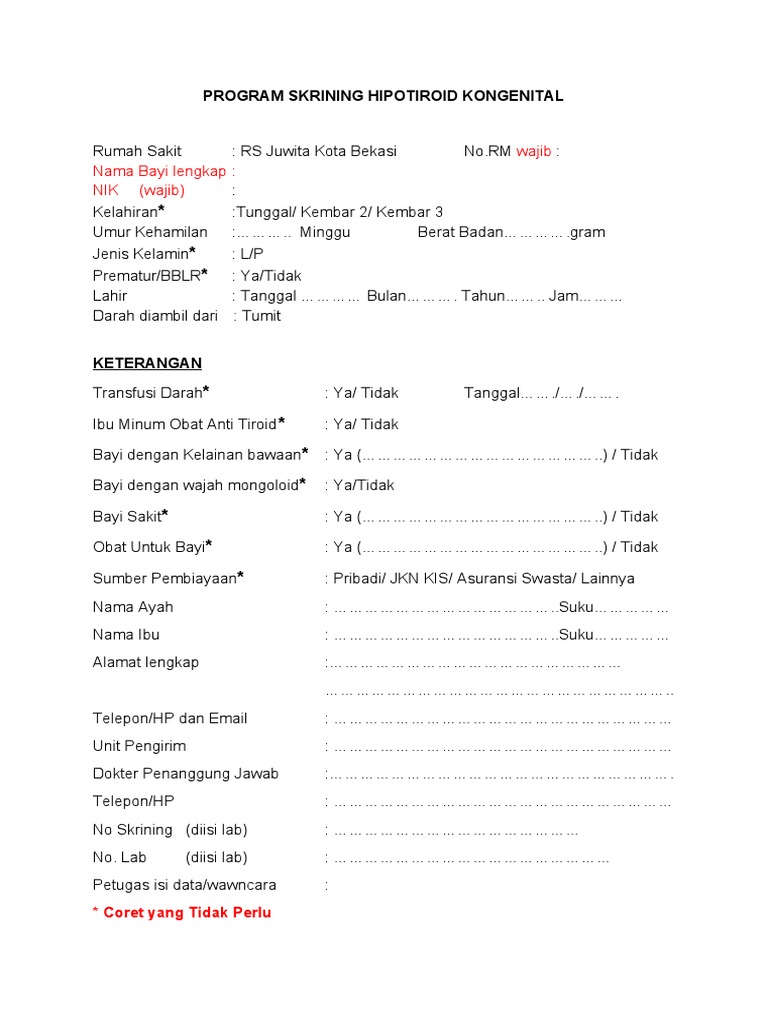 FORM SHK | PDF