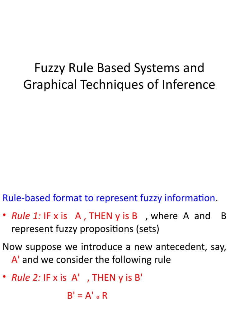 Fuzzy Rule Based Systems | PDF
