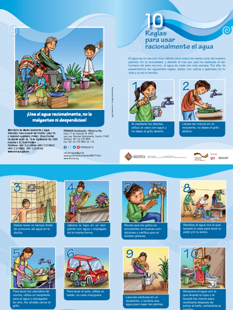 10 Reglas para Usar Racionalmente El Agua | PDF