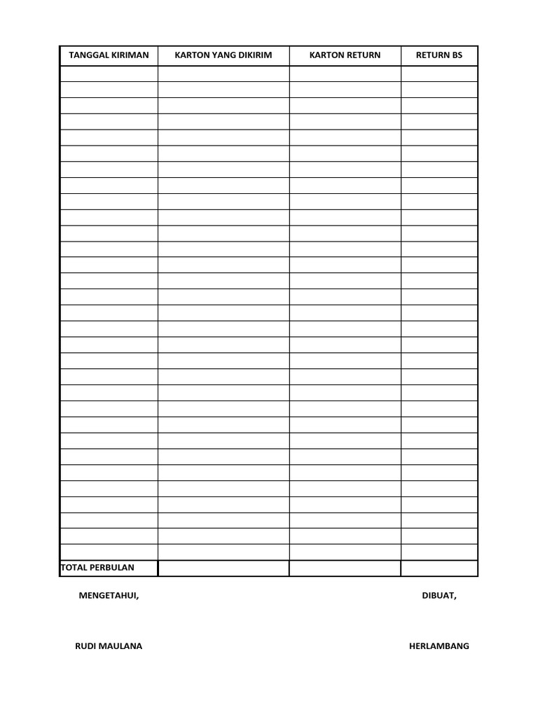 Form Keluar Barang Gudang | PDF