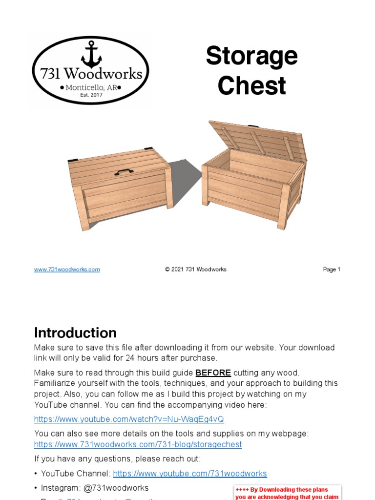 Storage Chest Build Guide | PDF