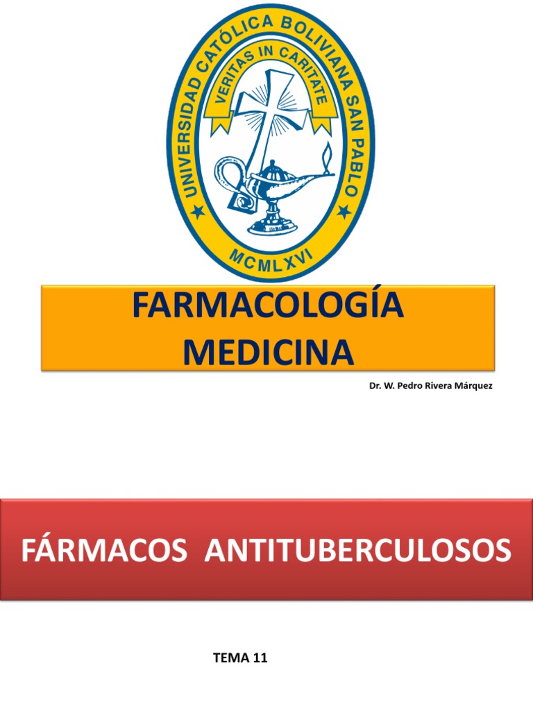 Farmacos Antituberculosos | Descargar gratis PDF | Tuberculosis | Las bacterias