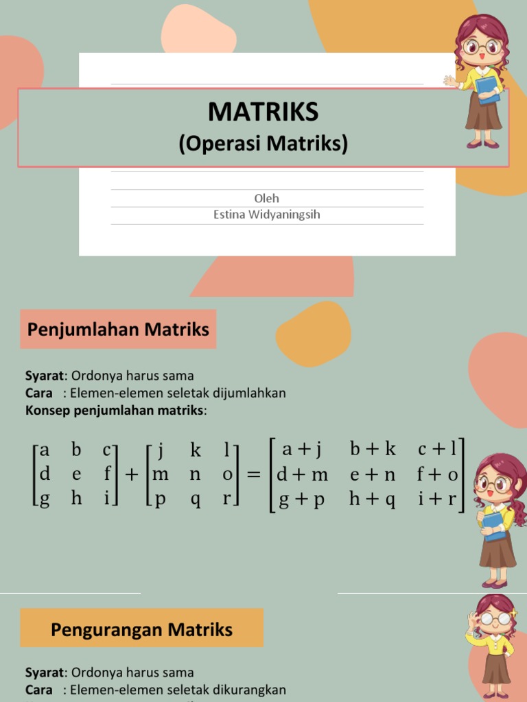 Matriks (Operasi Matriks) | PDF